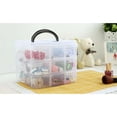 3-Layer 18-Grid Adjustable Jewelery Organizer Storage Box Container Case with Removable Dividers ...