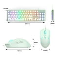 Gaming Keyboard and Mouse Combo, K1 RGB LED Backlit Keyboard with 104 ...