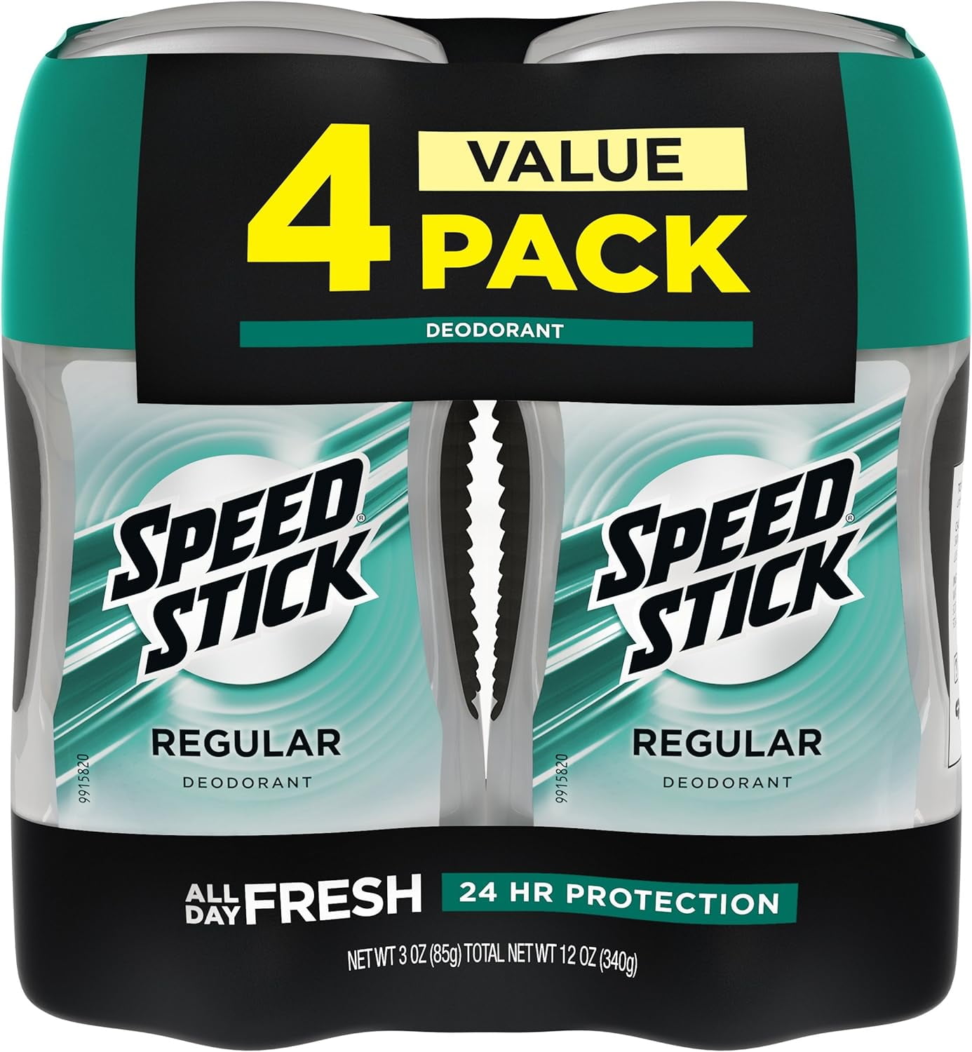 Mennen Speed Stick Desodorante regular, 3 onzas (paquete de 4 varillas ...