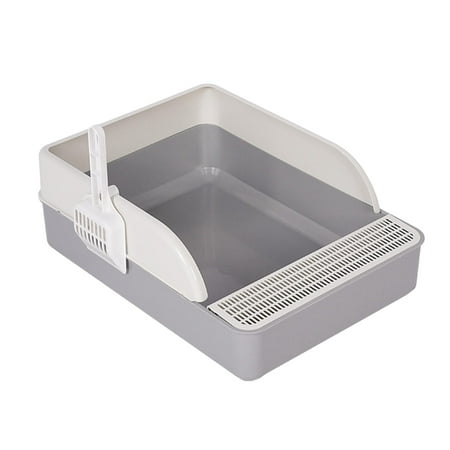 Cat Sandbox Pet Toilet Splashproof Removable Semi Closed with High Side ...