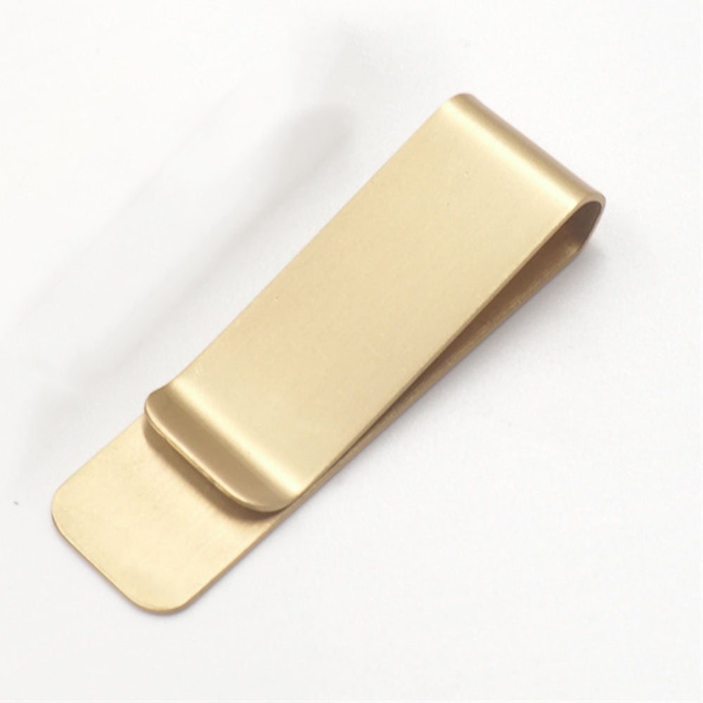 Rongsi Brassy Metal Money Clip,Handiness Wallet Credit Card Clip ...