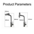 Black Kitchen Faucets Gray Pull Out Rotation Waterfall Stream Sprayer ...