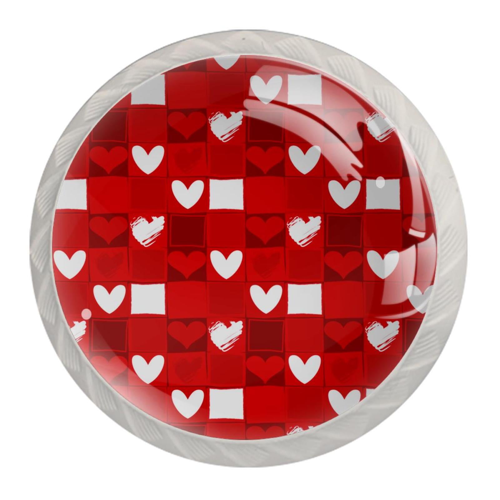 4 Pcs Love Loving Heart Knobs for Kitchen Cabinet Cupboard Dresser ...