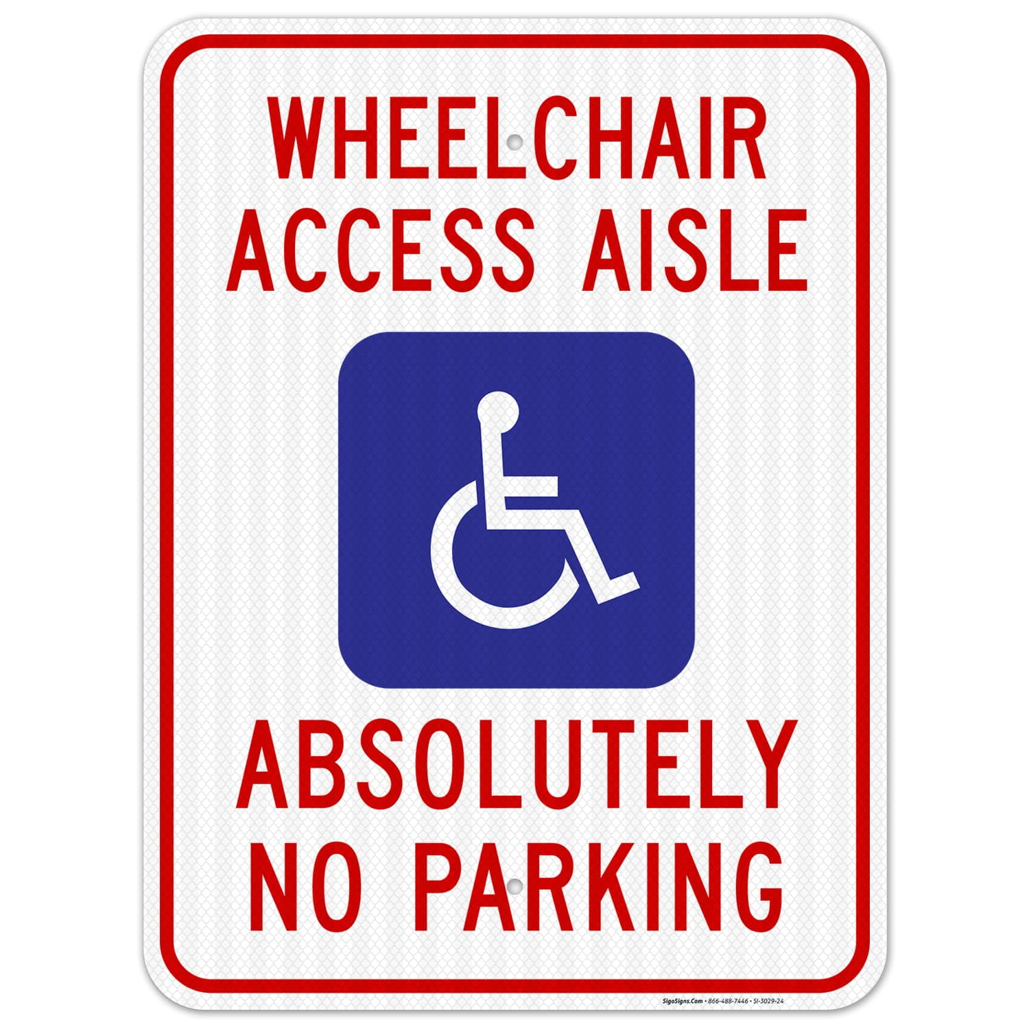 South Dakota Handicap Parking Sign, Wheelchair Access Absolutely No ...