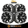 Dick Cepek Torque Flat Black Wheel with Machined Accents (18x8.5 ...