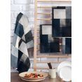 Black Blue Geometric Kitchen Dish Towels for Drying Dishes Set of 3 ...