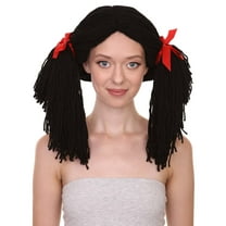 HPO Adult Women's Two-Tone Long Straight Wig, Premium Breathable ...