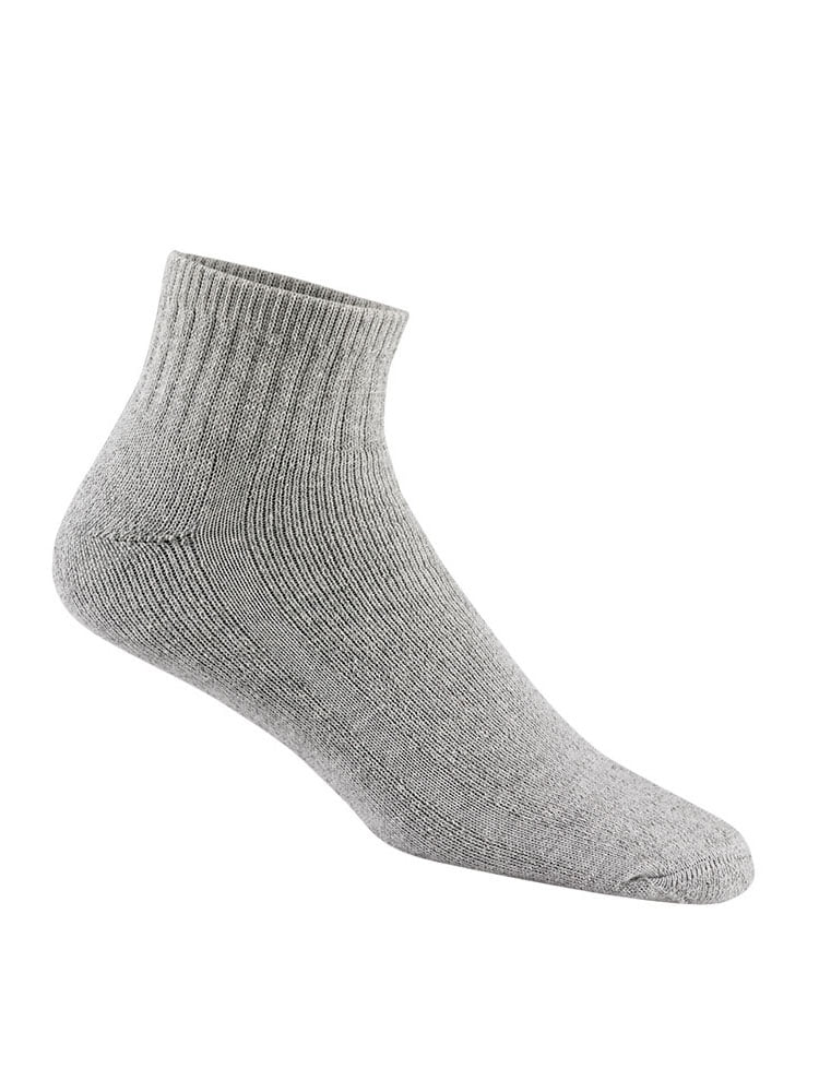 Wigwam Super 60 Quarter Socks - 3 Pack, Grey, Large - Walmart.com