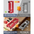 Door Hinge Jig with Door Lock Kit, Aluminum Alloy, Precision Mortising ...