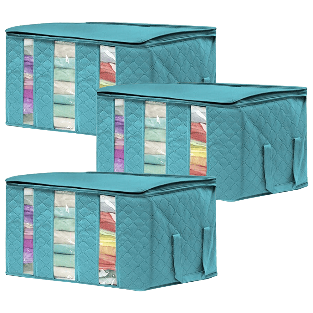 3pcs Closet Organizer Clothes Storage Bags Large Capacity Clothing ...