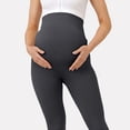 Maternity Leggings Over Bump Buttery Soft Belly Support Adjustable High ...