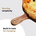 JS Gourmet Acacia Wood Pizza Peel 12 Inch with Engraved Sections for ...