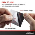 Minomag Business Card Magnets (Box of 200) | Peel and Stick Adhesive ...