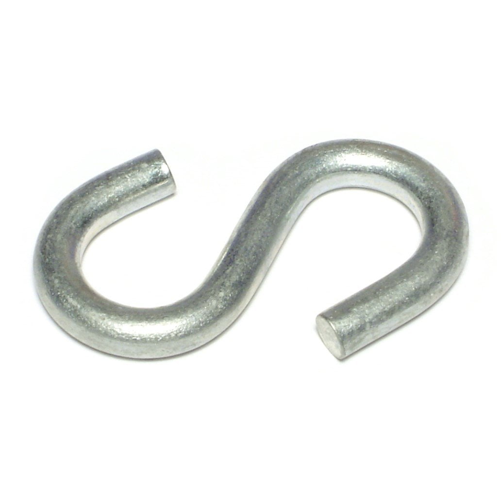 5/16" x 3/4" x 2-1/2" Zinc Plated Steel Open S Hooks SHS-074 - Walmart.com