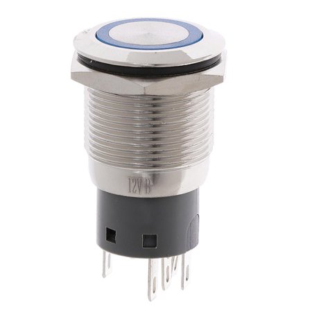 Stainless Steel Push Button Metal Latching 12mm Switch 36V - Walmart.ca