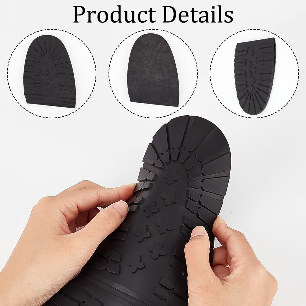 Outer Full Soles Veg Tooling Leather Shoe Boot Repair Replacement 4-5 ...