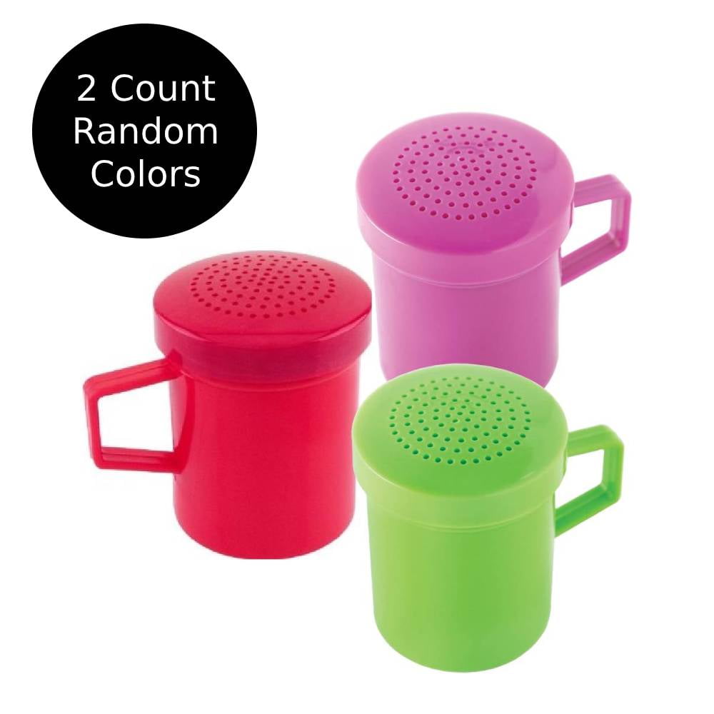 Fox Run All Purpose Shaker Sugar Powder Plastic Assorted Colors, 2 ...