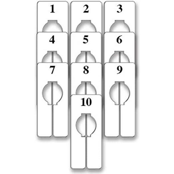 Fitting Room Number Tags 30 count Numbers 1-10 - Walmart.com - Walmart.com