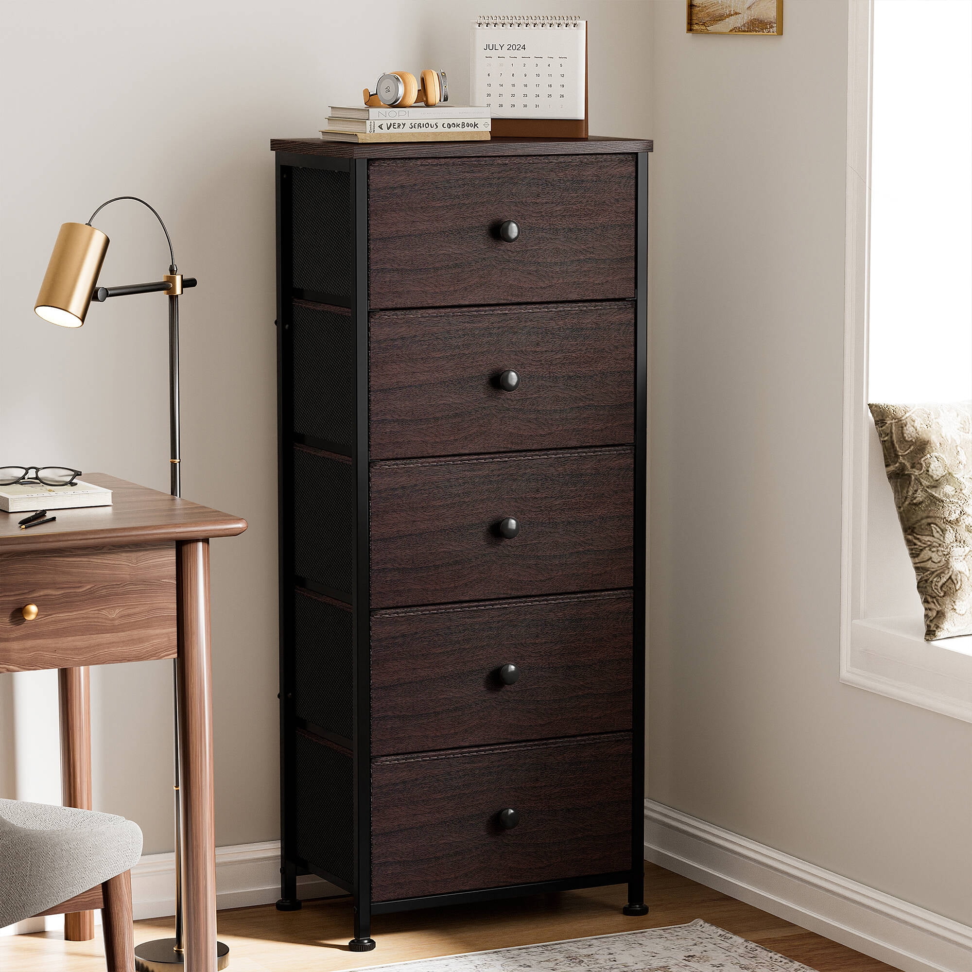 Click here for Gunaito Tall Dresser For Bedroom With 5 Drawers Ch... prices