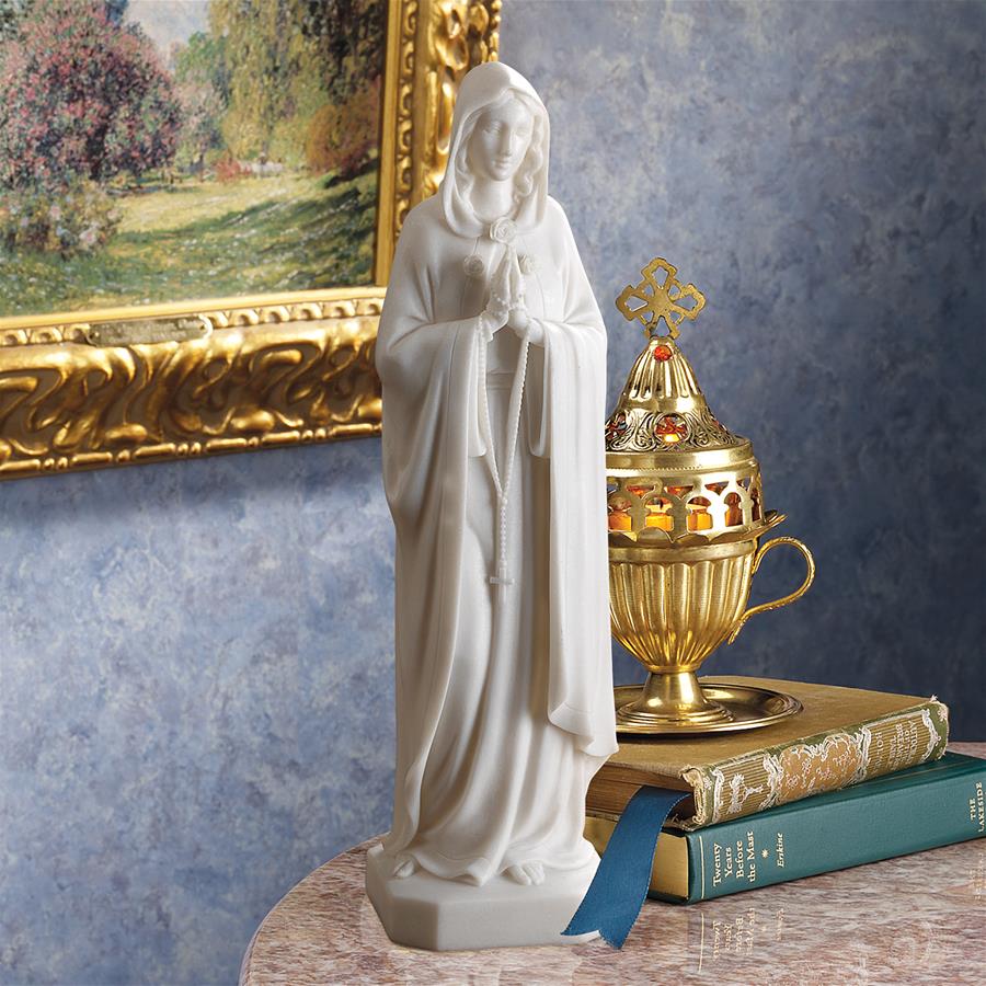 Design Toscano Blessed Virgin Mary Bonded Marble Resin Statue: Large ...