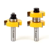 Tongue & Groove Router Bit Set - 1-1/2" Stock - 1/2" Shank - Yonico ...