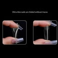 Linjieee Porcelain White Nail Nail Thin Non Scrub With Clear Coffin ...