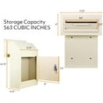POCHAR Secure Office Mail Slot Drop Box | Door Mount Locking Mailbox ...