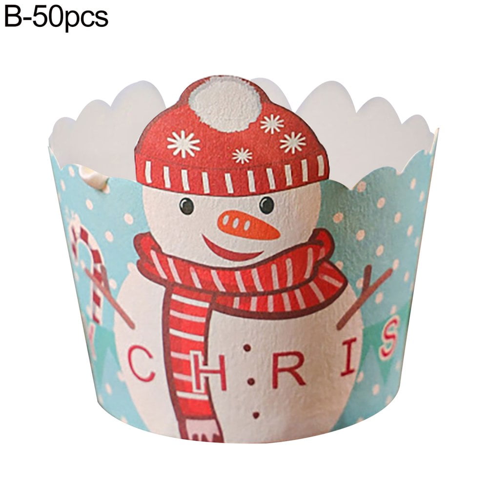 Click here for Generic Christmas Cupcake Cups 50pcs Cake Packagin... prices