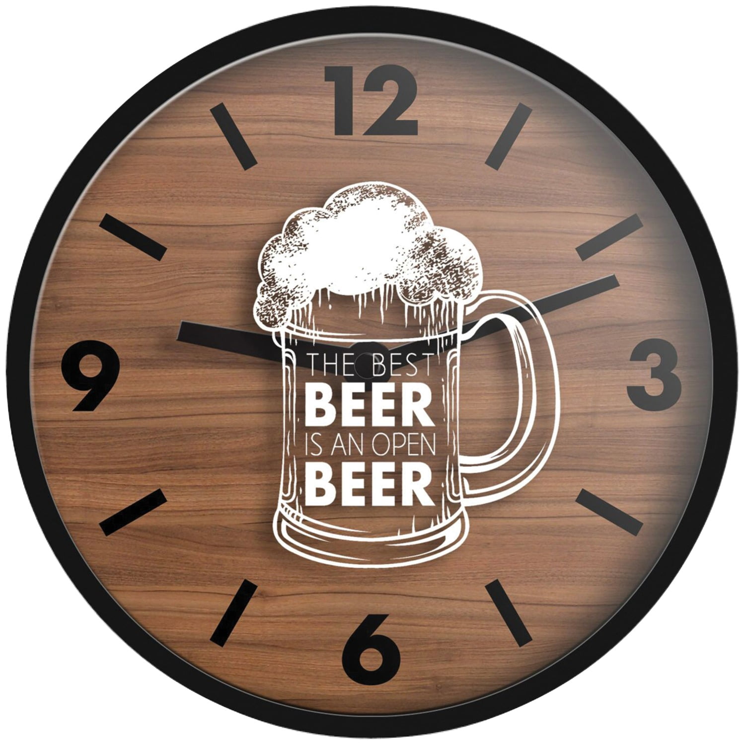 Westclox 16" Beer Wall clock, 16 In. Diam x 2H - Walmart.com - Walmart.com