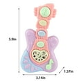 Aodebiao Musical Guitar - Light and Sound Electric Play Toy Guitar with ...