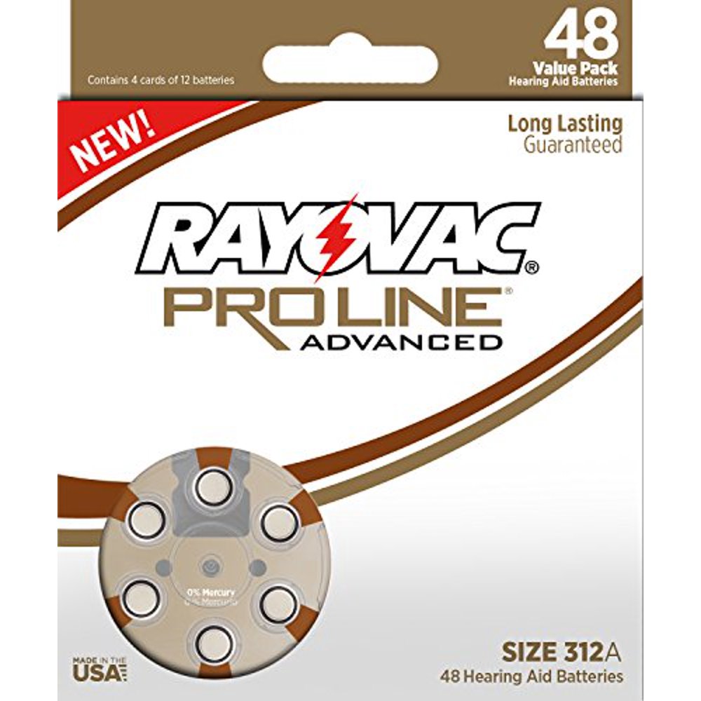Rayovac Proline Advanced size 312a batteries, 48 count - Walmart.com ...