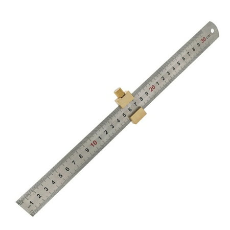 Steel Ruler Positioning Block Brass Angle Plotter Line Marking ...