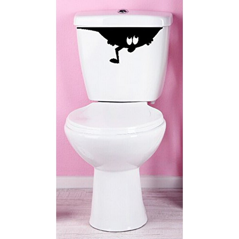 Bathroom Decals Vinyl Sticker for Toilet Tank Funny Guy Graphic Art, 18 ...