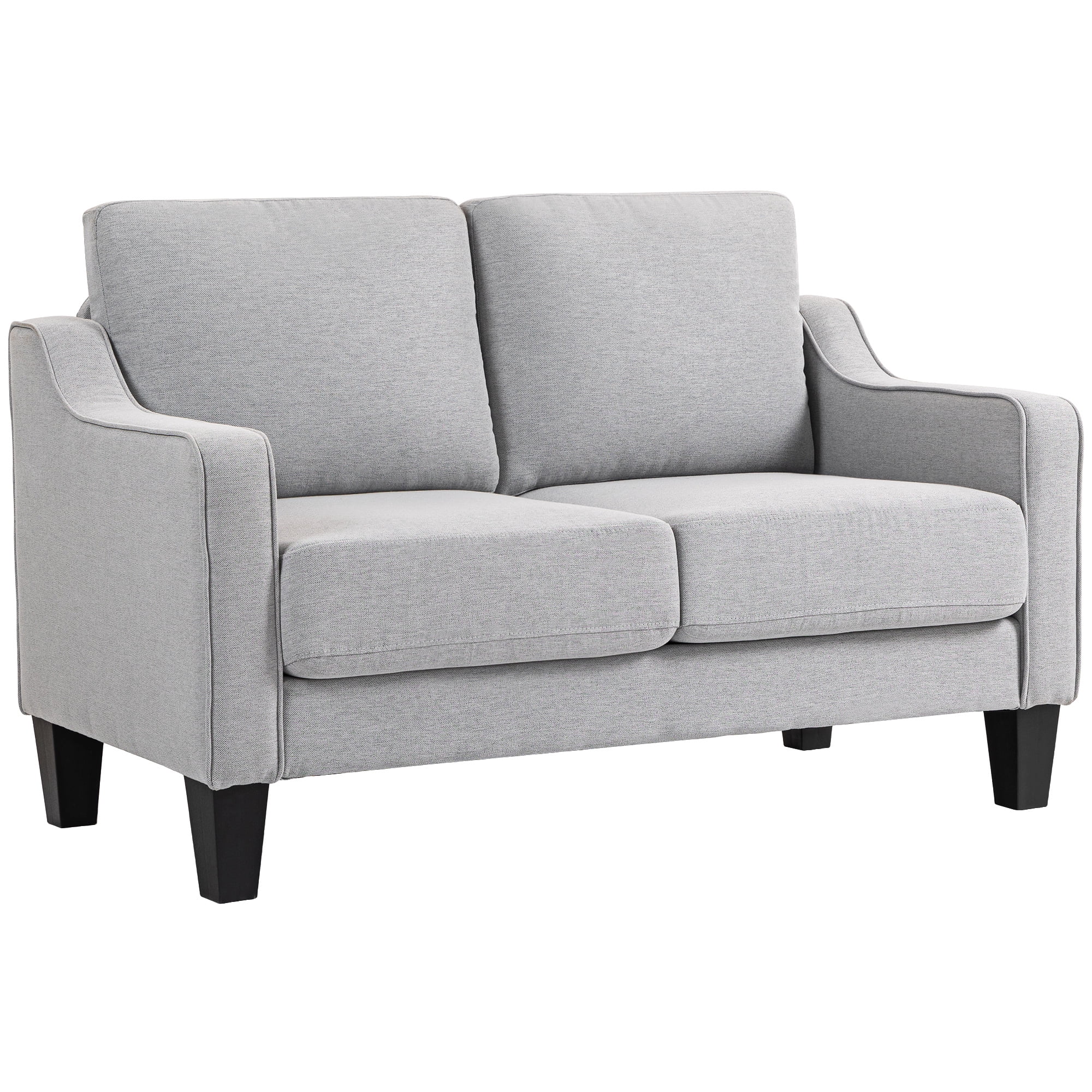 Click here for Homcom Loveseat Sofa  Linen Couch With Pocket Spri... prices