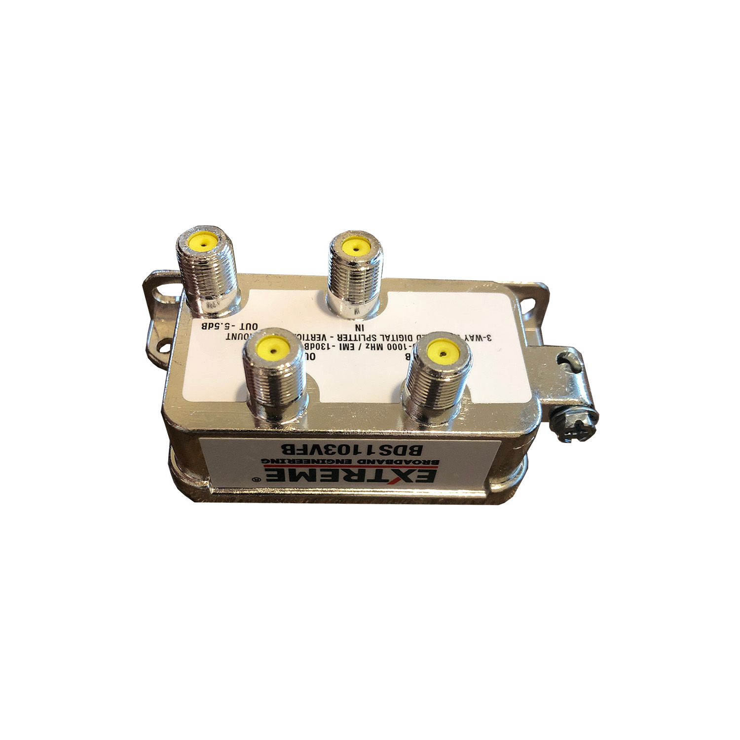 Extreme Broadband Engineering Balanced 3 Way Coax Splitter BDS1103VFB ...