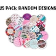 Bulk Freshie Cardstock Cutout Rounds 25 pk 2 inch Unique Mix Silicone ...
