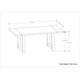 Simpli Home Whitley 72 inch x 36 inch Rectangle Modern Farmhouse Dining ...