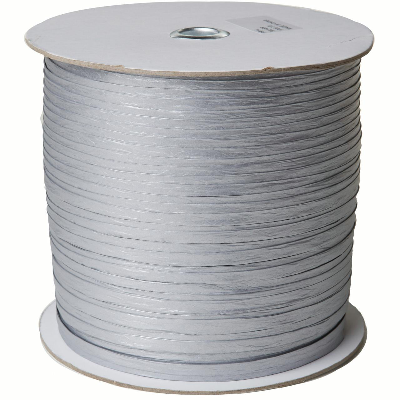 Jillson & Roberts Paper Raffia Ribbon, 1/4" Wide x 1000 Yards, Silver ...