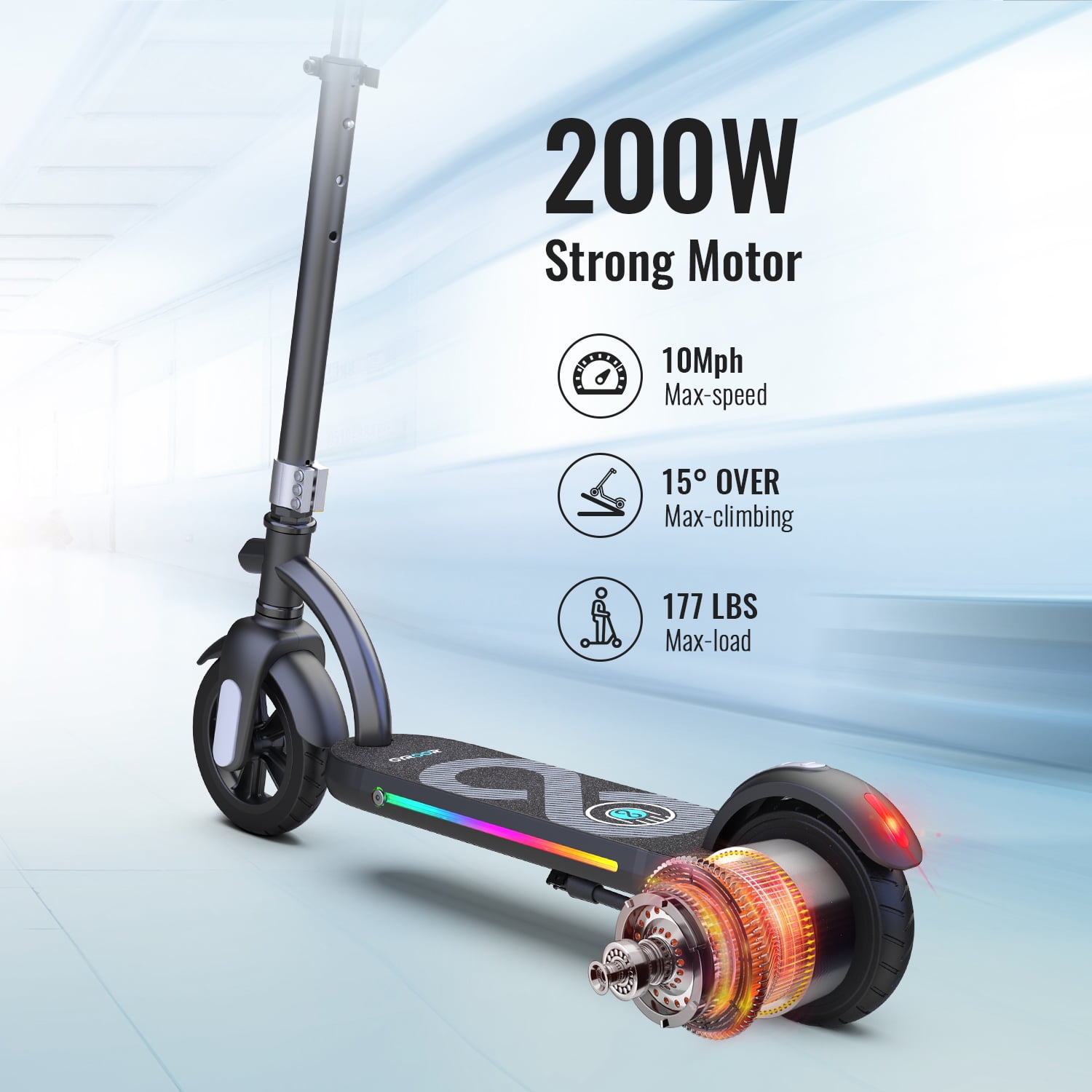 Buy Gyroor H40 6.5 kids Electric Scooter with 200W motor,up to 10 MPH ...