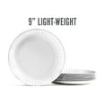 "Perk Economy 9"" White Paper Plates, 1000/Carton, Easy Cleanup ...