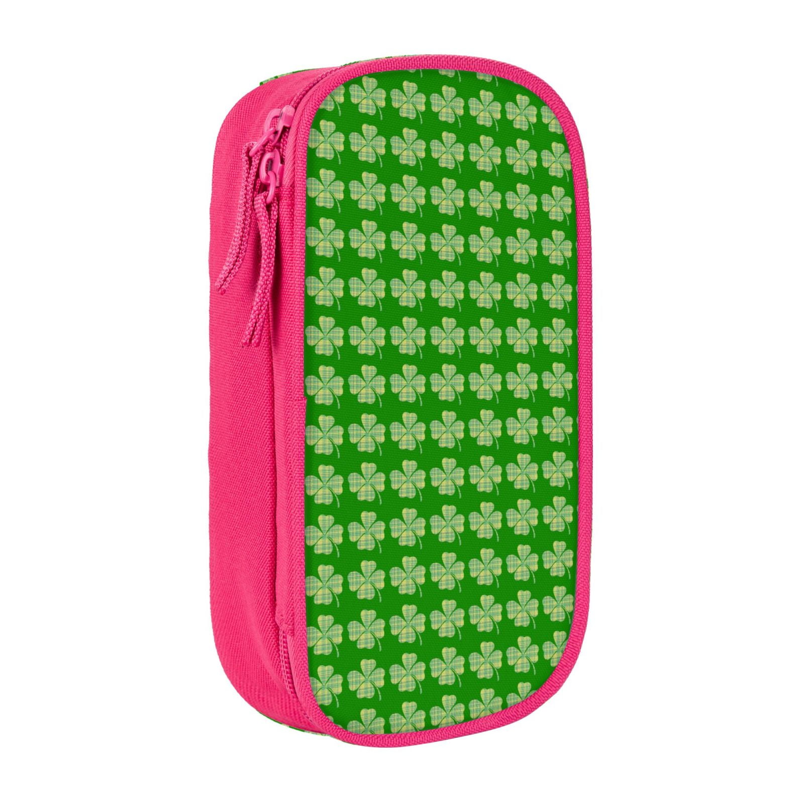 XMXY Plaid Green Shamrocks Checkered Pencil Case Cute Aesthetic ...