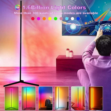 Night Light,RGB Corner Floor Lamp Color Changing Floor Lamp LED ...
