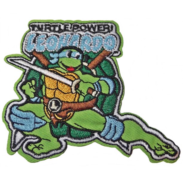 Teenage Mutant Ninja Turtles Leonardo Character 3" Tall Embroidered ...