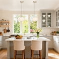 LNC Modern 1-Light Matte Gold Mini Pendant Light with Opal Glass Shade ...