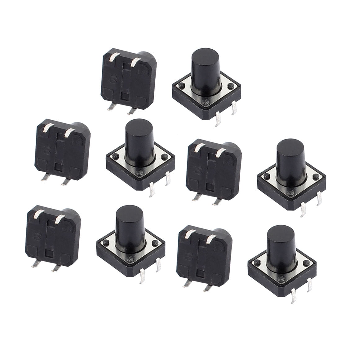 20Pcs 12mmx12mmx12mm Panel PCB Momentary Contact Tactile Tact Switch 4 ...