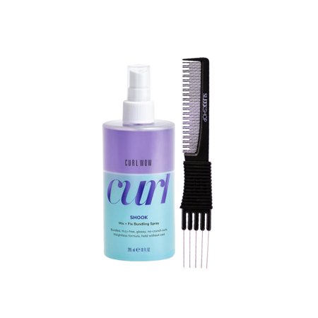 COLOR WOW Curl Shook Mix-Fix Bundling Spray (10oz) with SLEEKSHOP ...