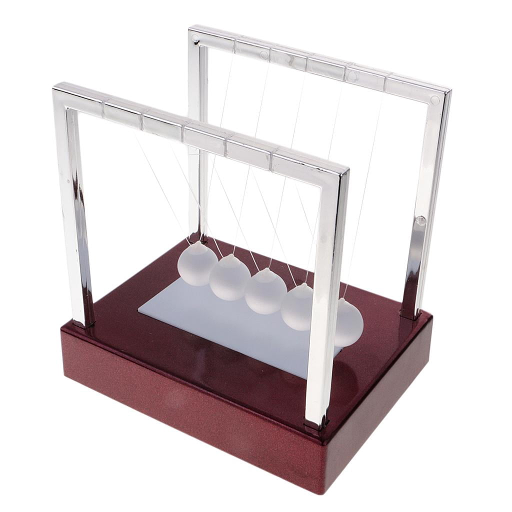 Newtons Cradle LED Light Toy Office Decor Education Desk Toy Red ...