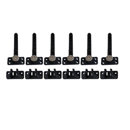 6set Couch Sofa Plastic Invisible Connector Brackets Black----Lizuzu ...