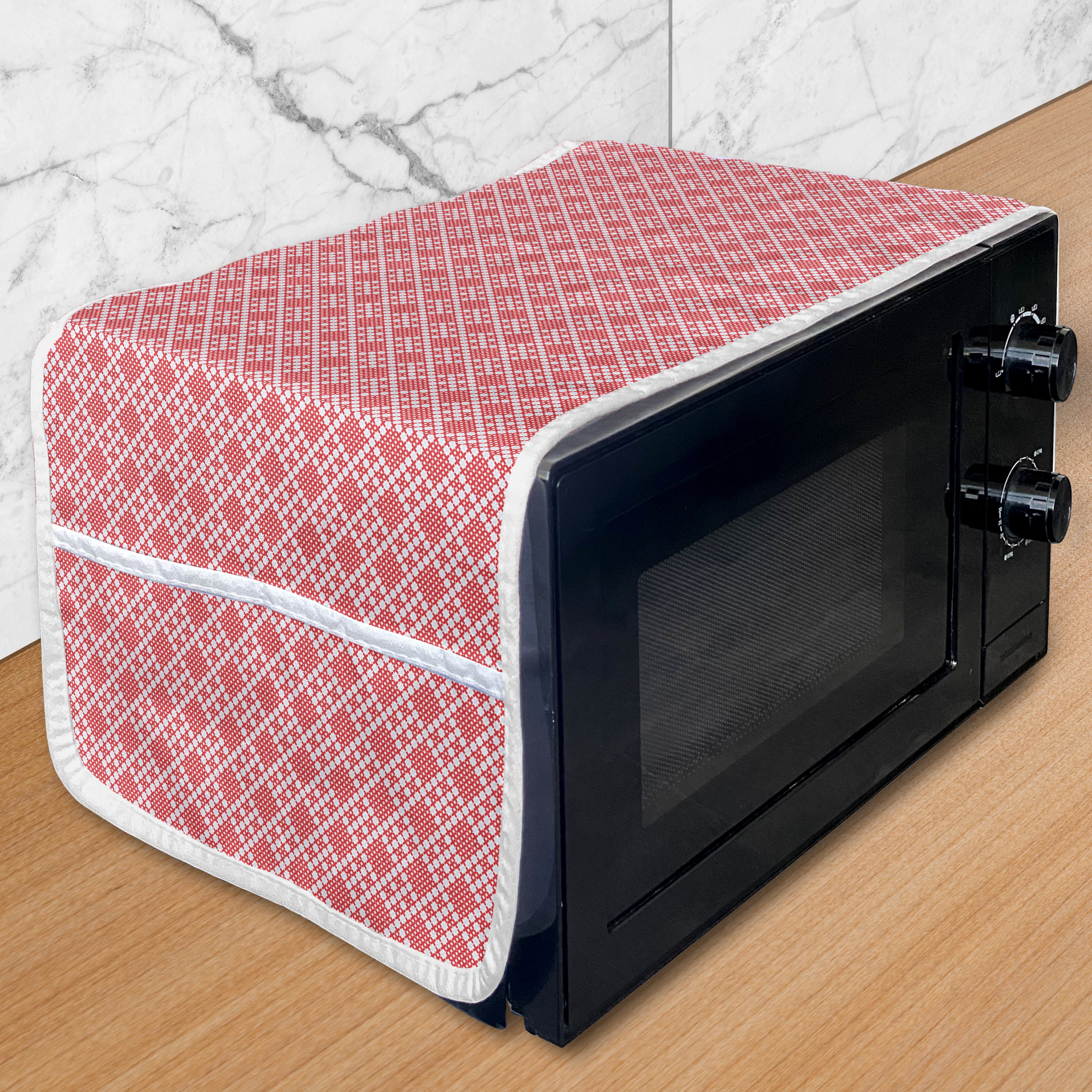 Ethnic Microwave Oven Cover, Traditional Russian Slavic Stitch Pattern ...
