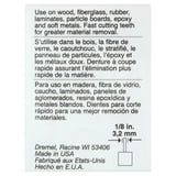 Dremel 9931 Structured Tooth Tungsten Carbide Cutter (Taper) - Walmart.com